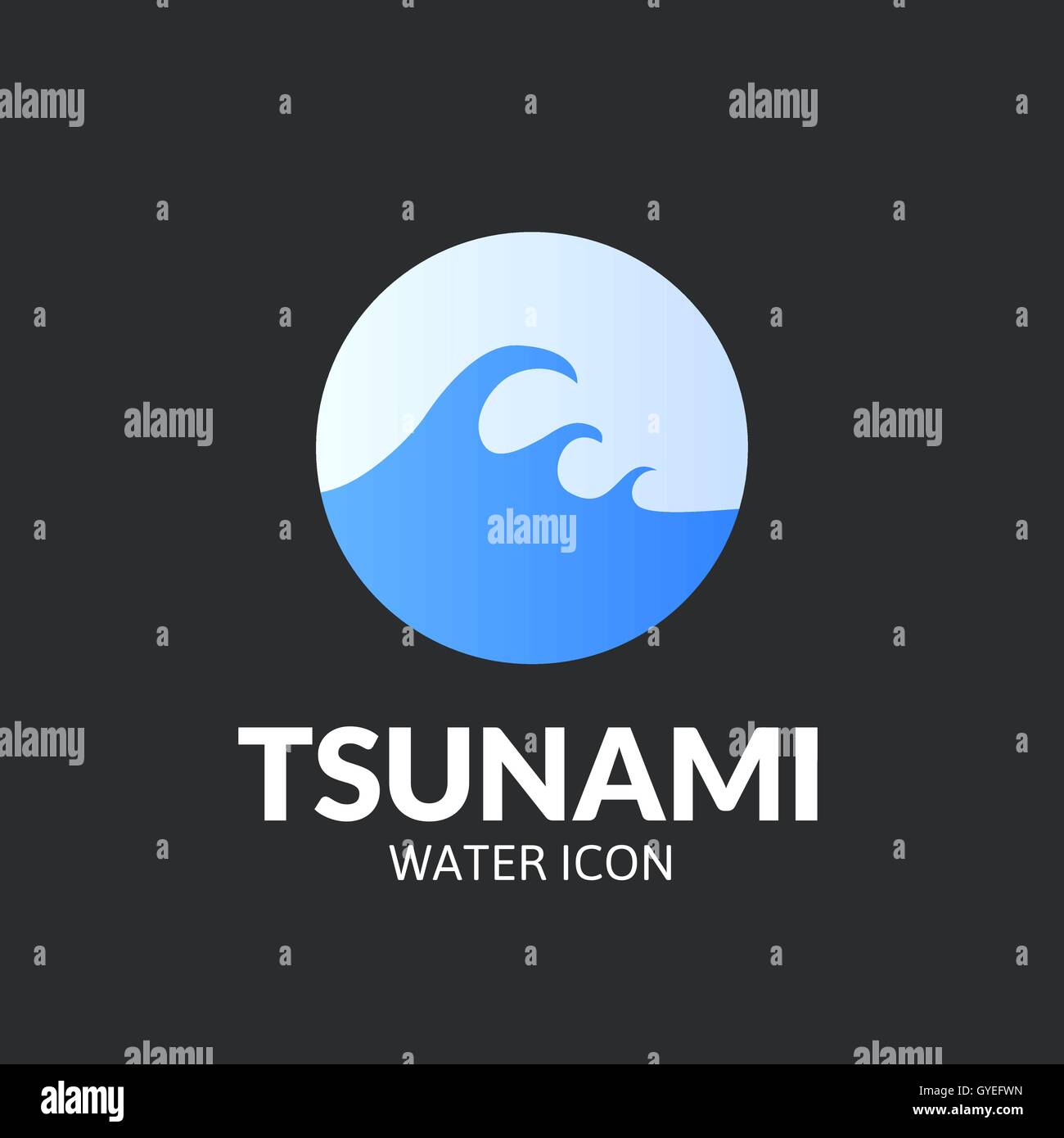 Tsunami logo template Stock Vector Image & Art - Alamy