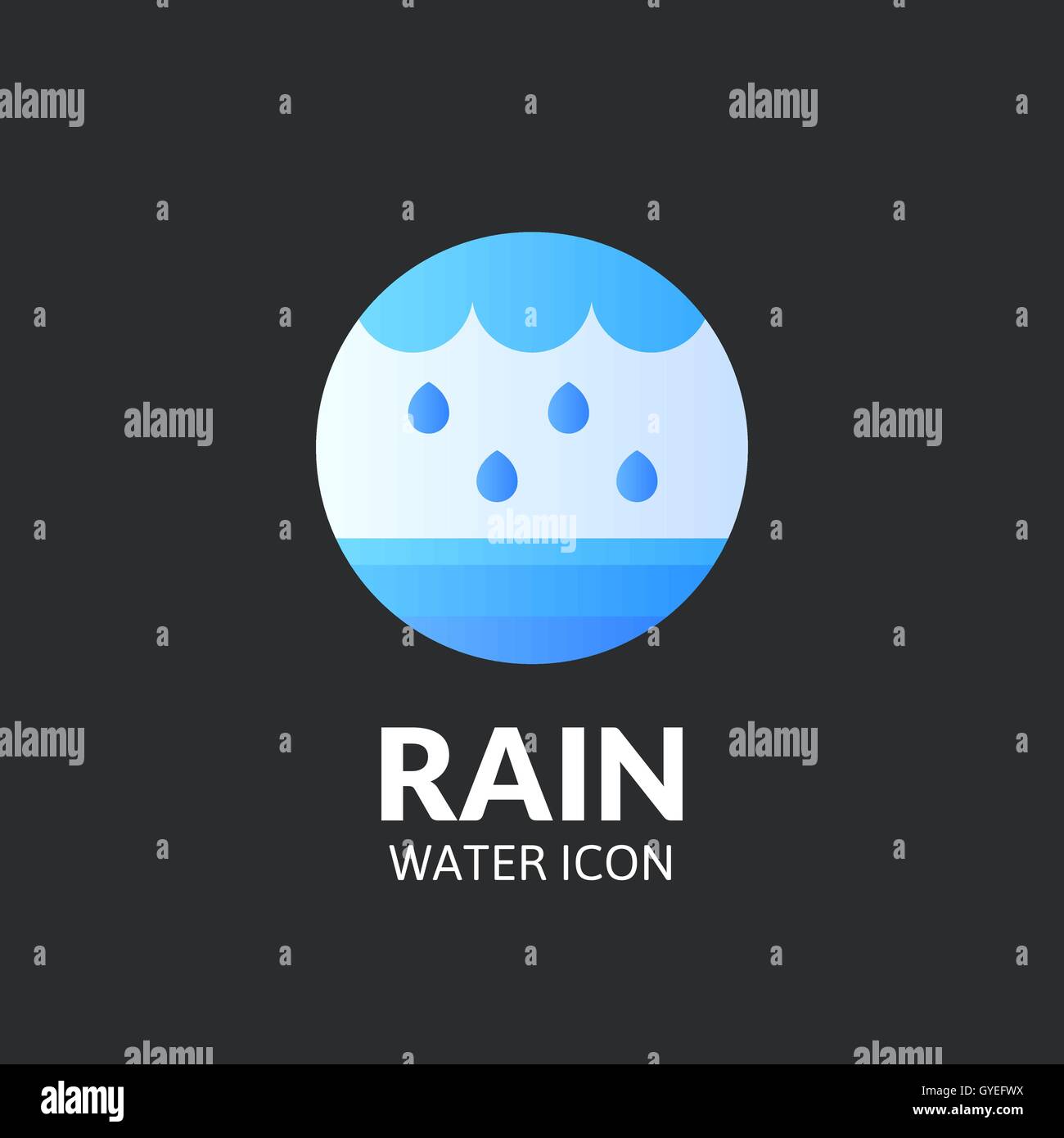 Rain logo template Stock Vector Image & Art - Alamy