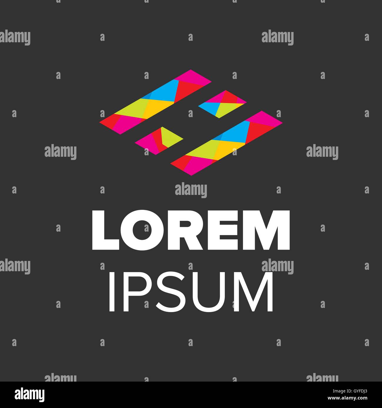 Rhombus logo hi-res stock photography and images - Alamy