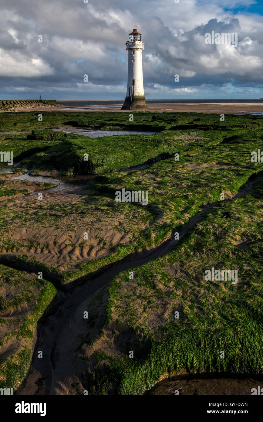 Perch Rock Lighthouse New Brighton Liverpool UK Stock Photo - Alamy