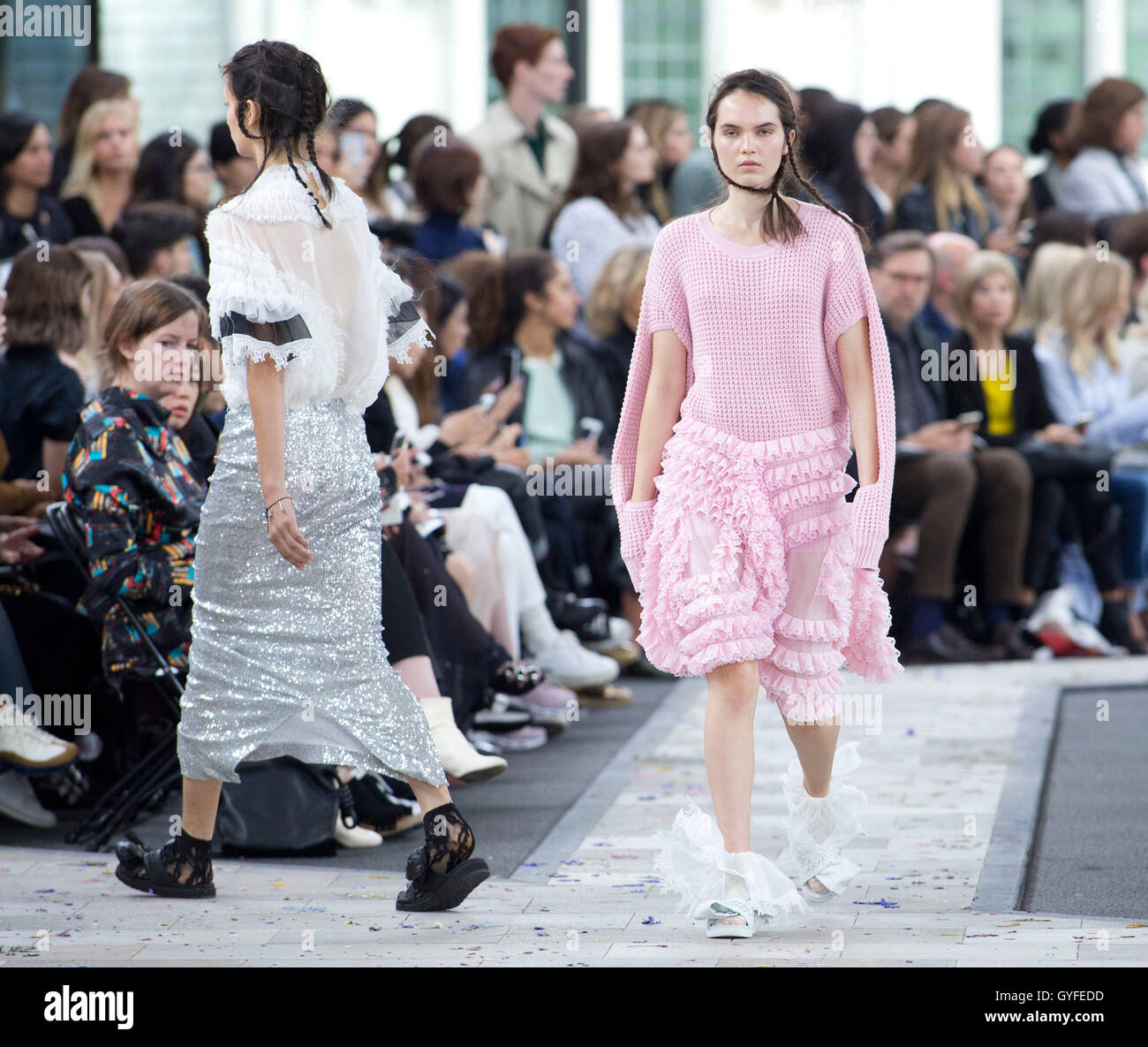 Models on the catwalk during the Preen by Thornton Bregazzi Spring ...