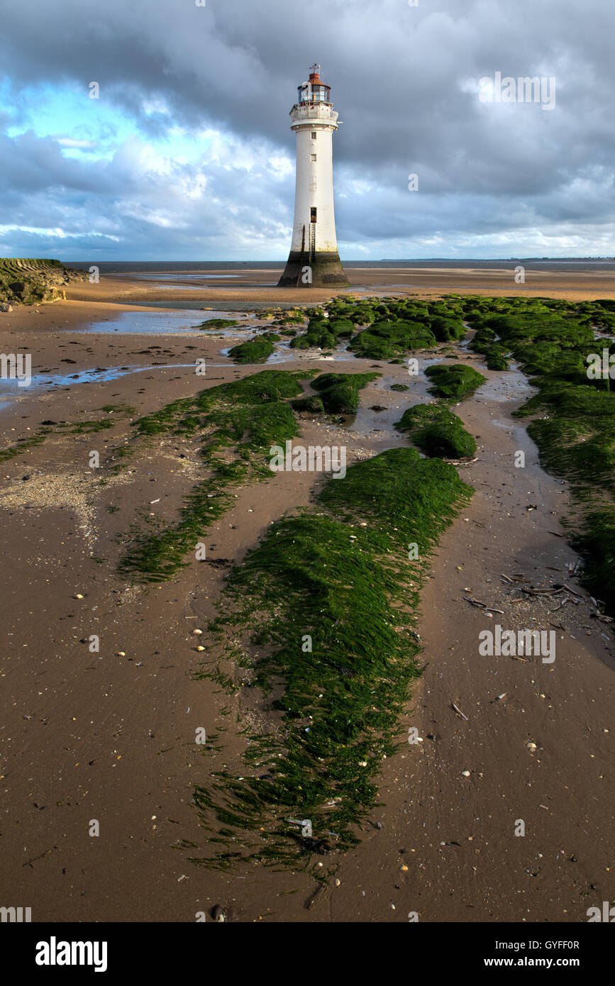 Perch Rock Lighthouse New Brighton Liverpool UK Stock Photo - Alamy
