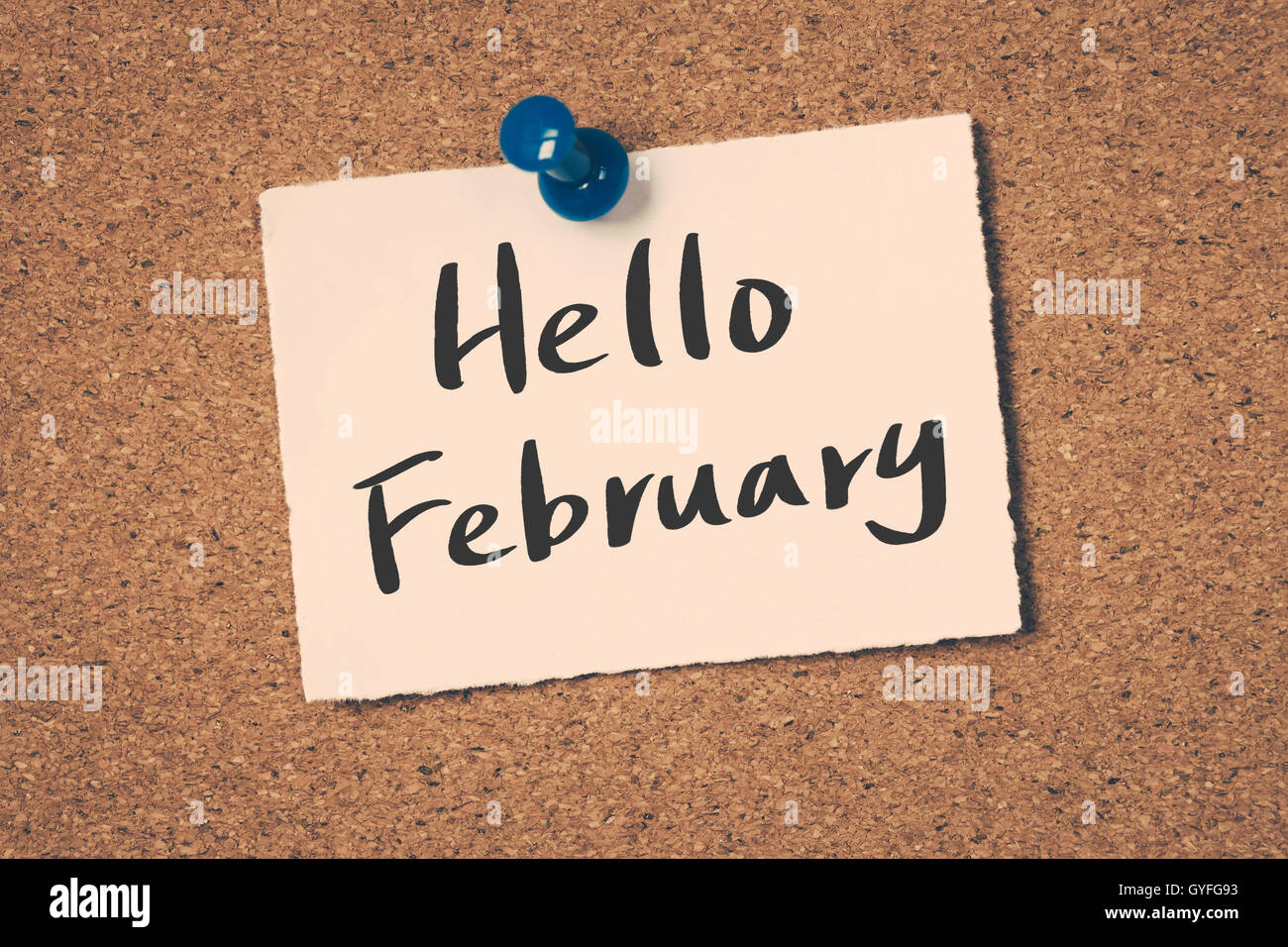 Hello february hi-res stock photography and images - Alamy