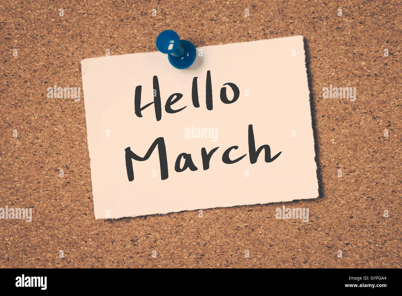Hello march hi-res stock photography and images - Alamy