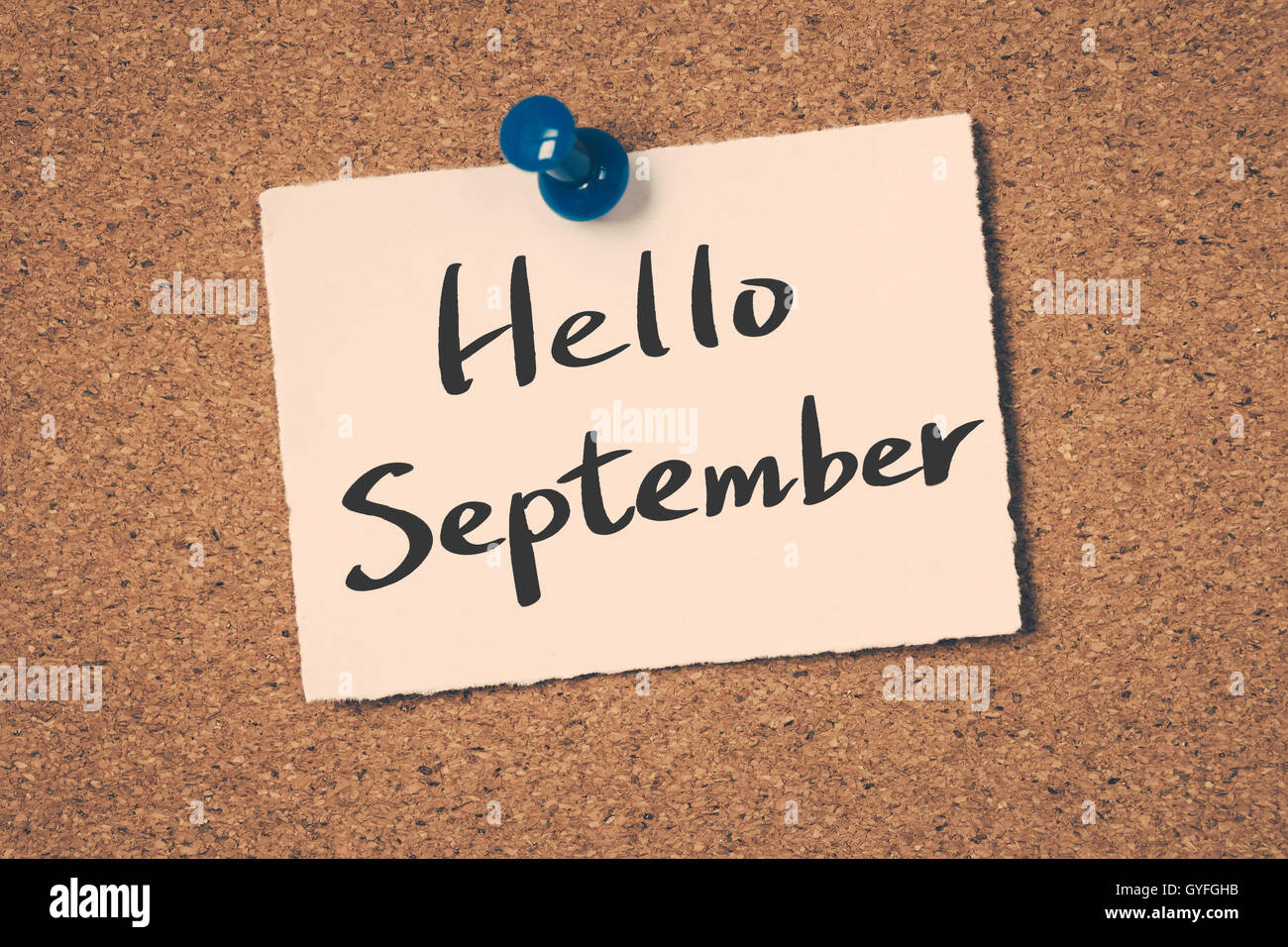 September calendar hi-res stock photography and images - Alamy