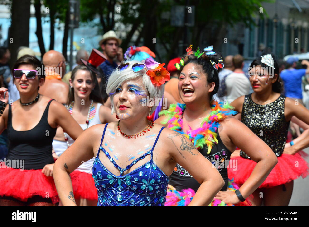 A Decadence day parade in New Orleans in Sept 2016 Stock Photo - Alamy