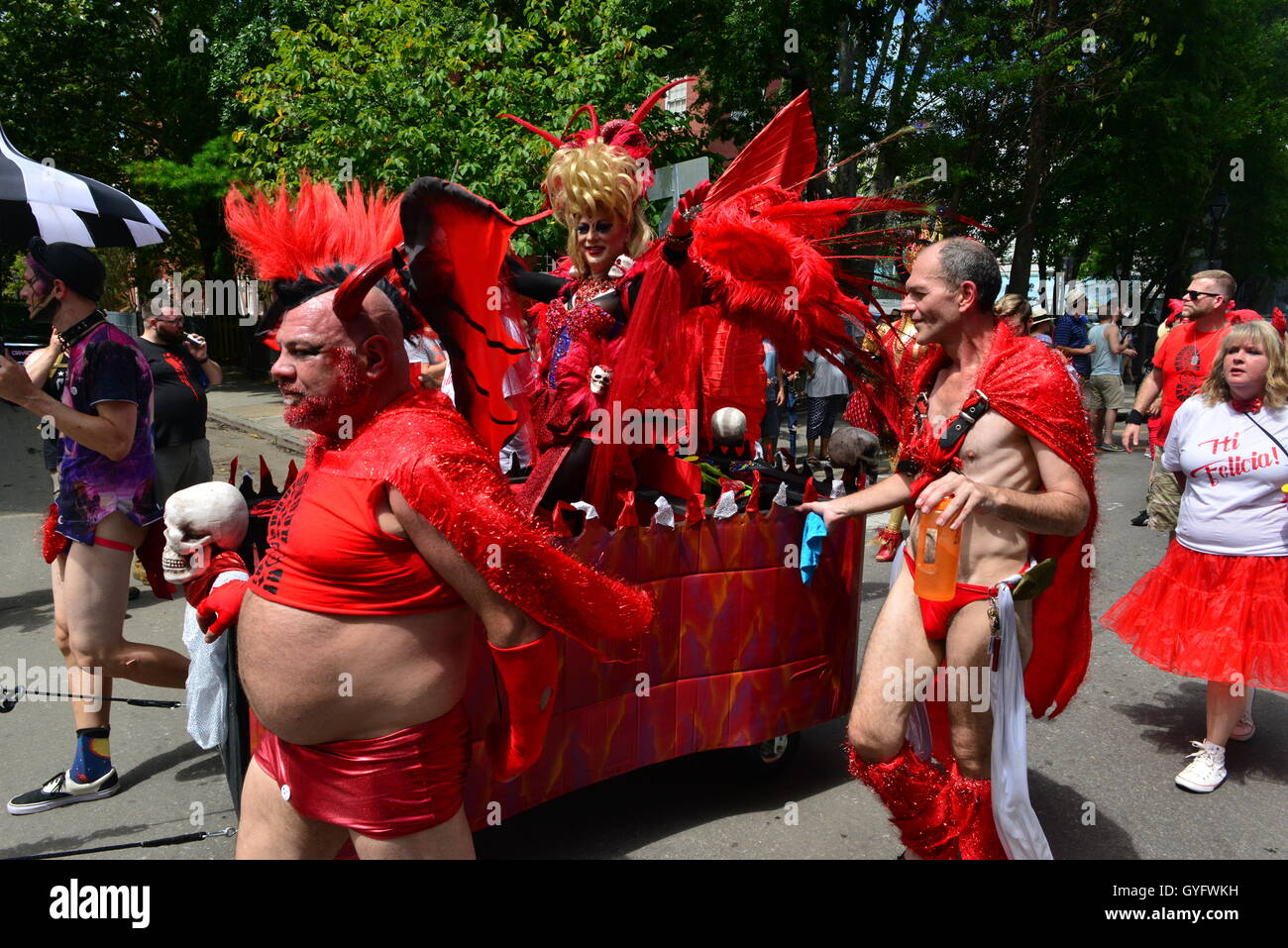 A Decadence day parade in New Orleans in Sept 2016 Stock Photo - Alamy