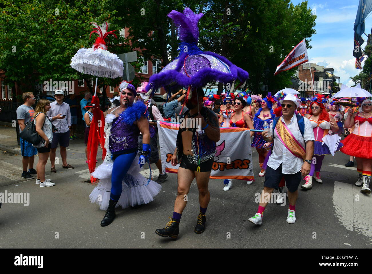 A Decadence day parade in New Orleans in Sept 2016 Stock Photo - Alamy
