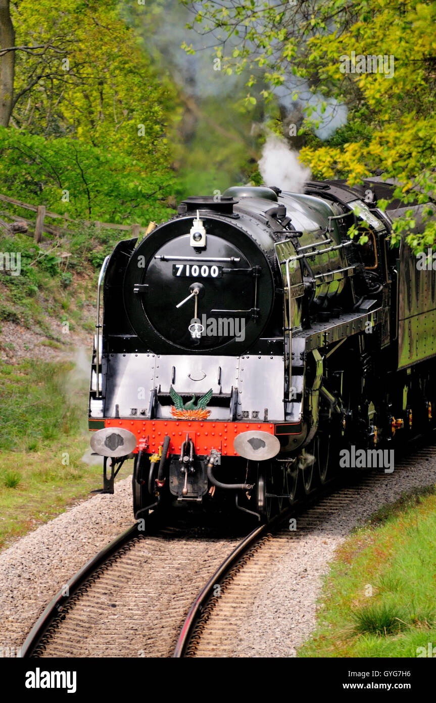 Standard no 71000 duke of gloucester steam locomotive hi-res stock ...