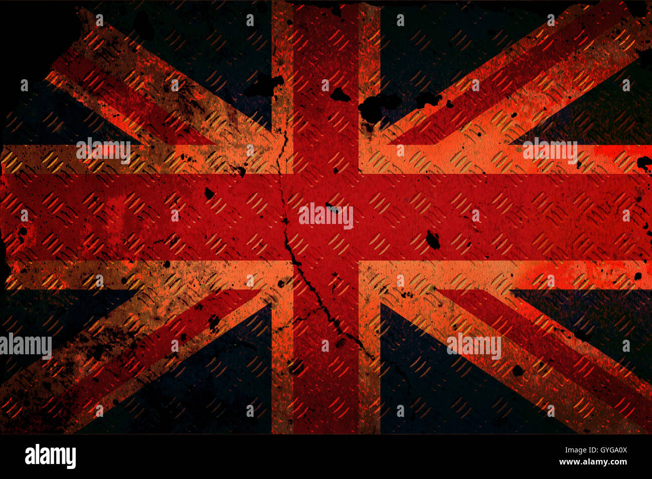 united kingdom flag on old paper texture Stock Photo - Alamy