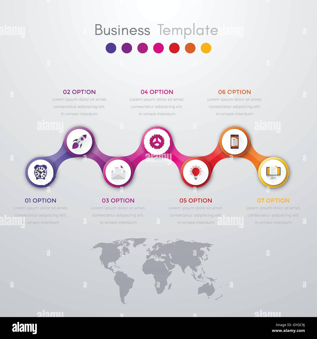 infographics timeline seven options Stock Vector Image & Art - Alamy