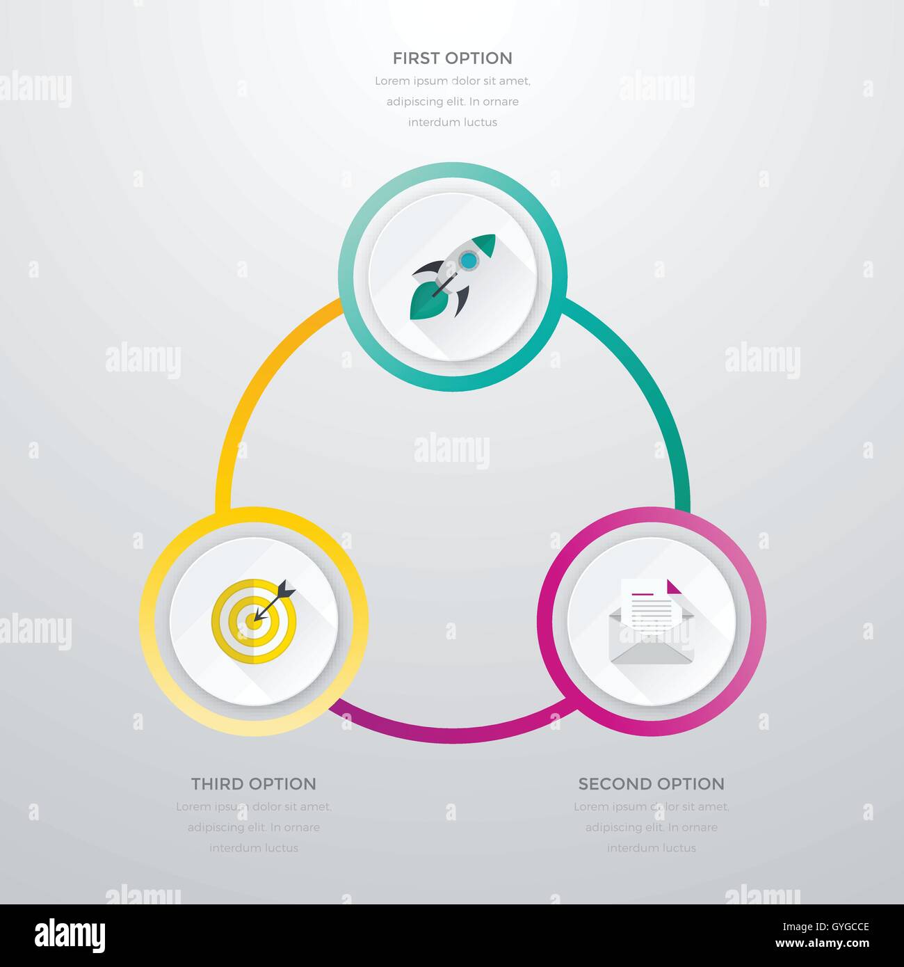infographics three options Stock Vector Image & Art - Alamy
