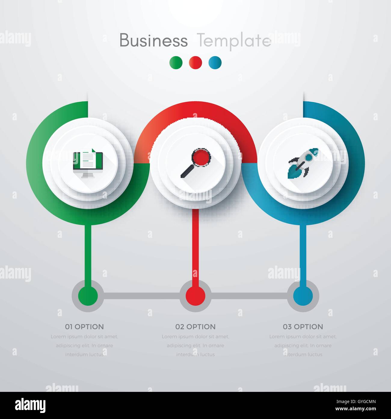 infographics three options Stock Vector Image & Art - Alamy