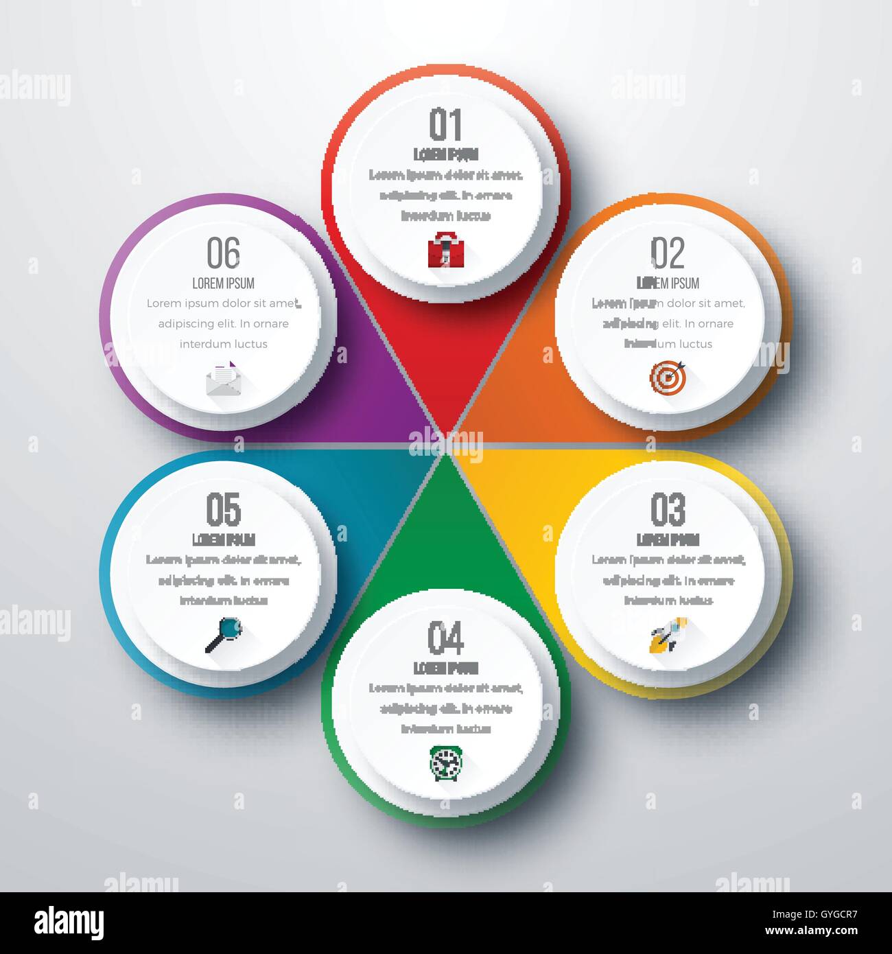 Infographic design with colored Stock Vector Image & Art - Alamy