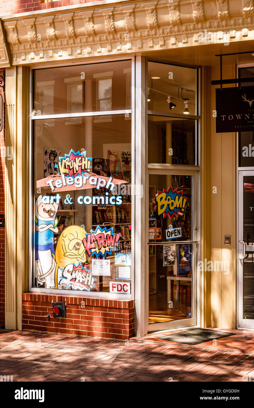 Telegraph Art & Comics, Historic Pedestrian Downtown Mall, East Main ...