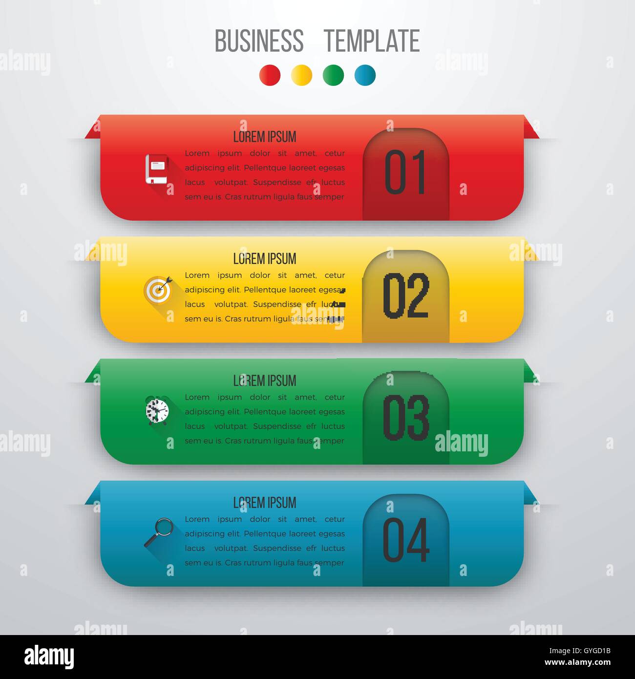 Vector illustration infographics four options Stock Vector Image & Art ...