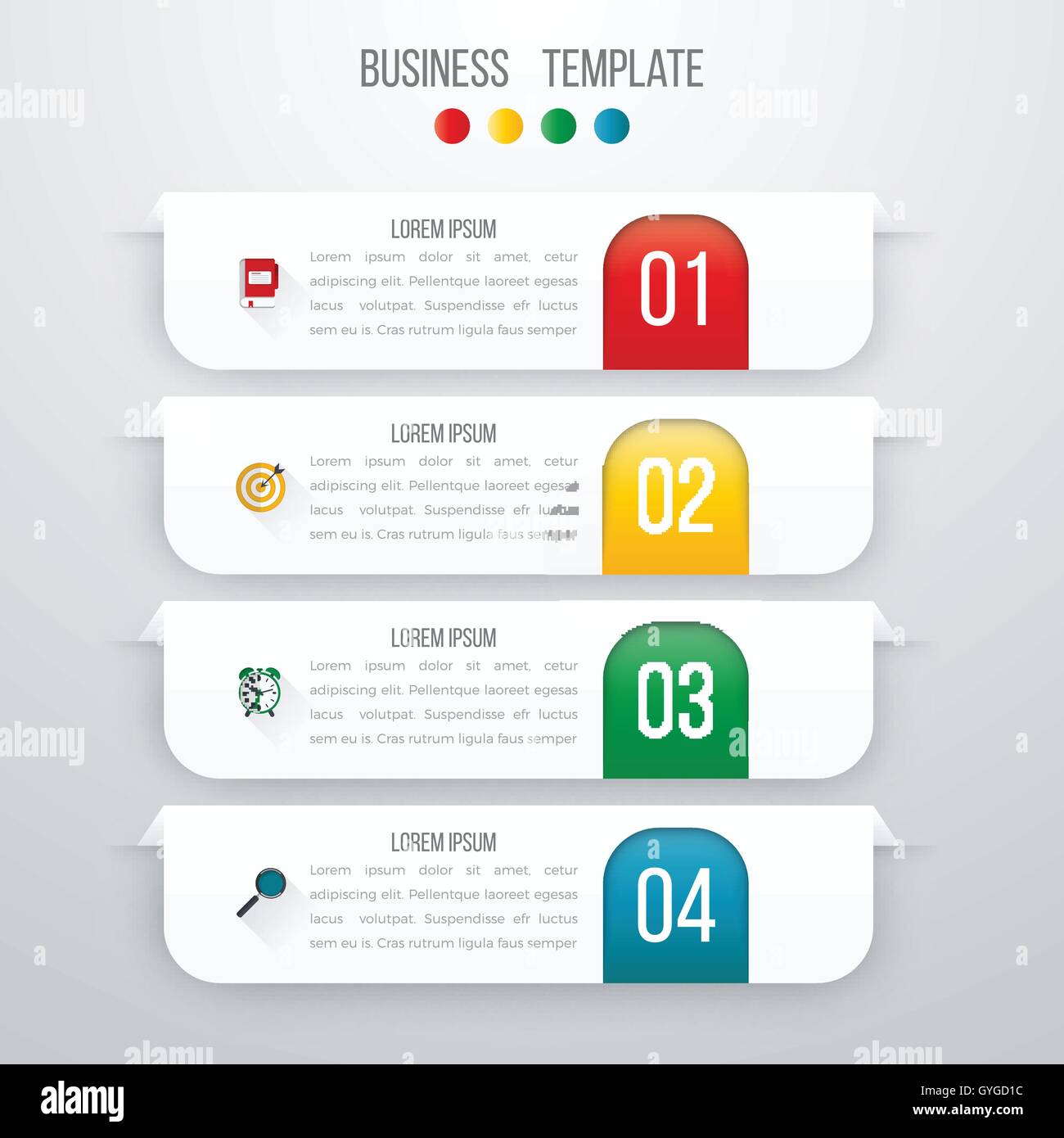 Vector illustration infographics four options Stock Vector Image & Art ...