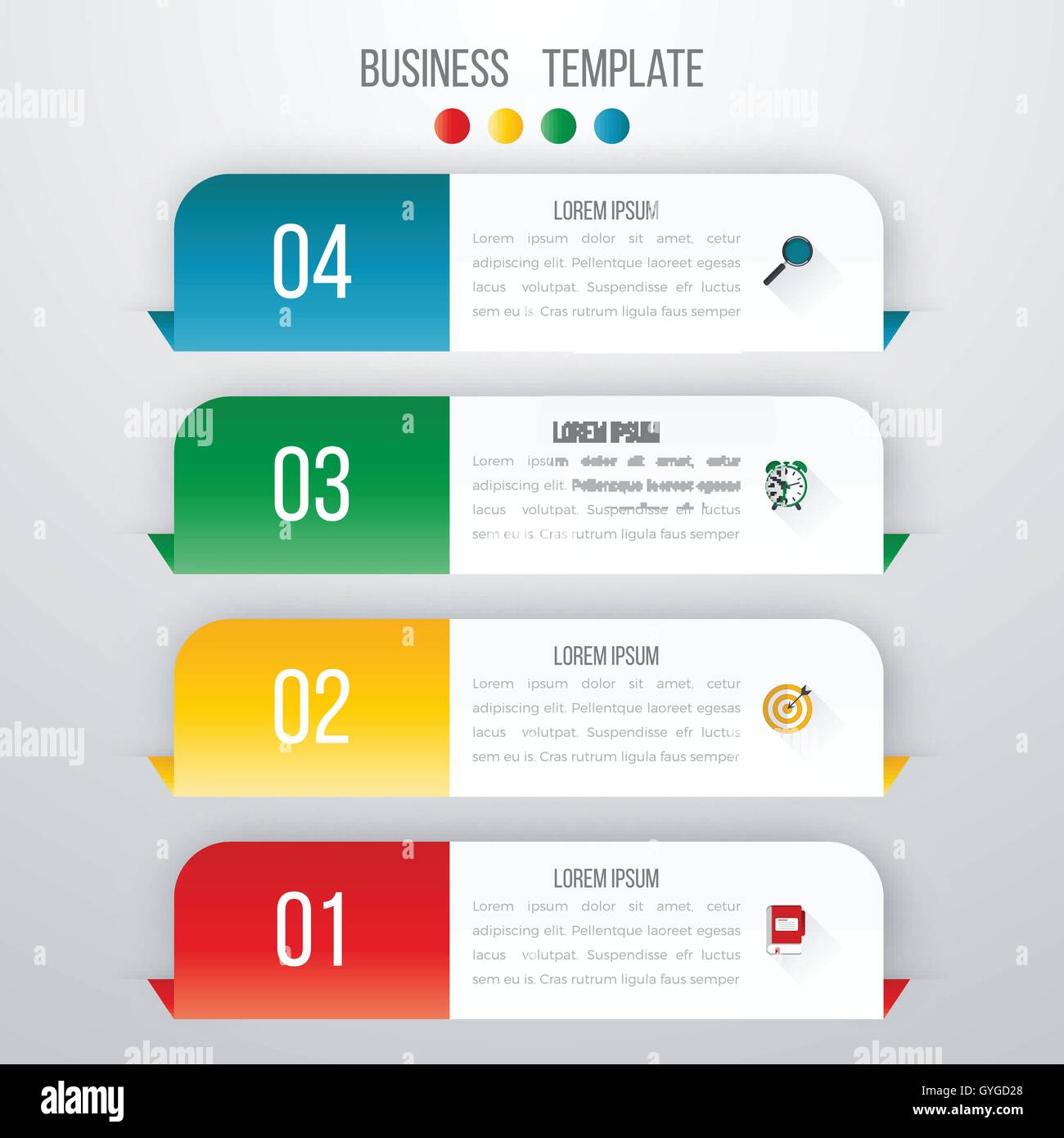 Vector illustration infographics four options Stock Vector Image & Art ...