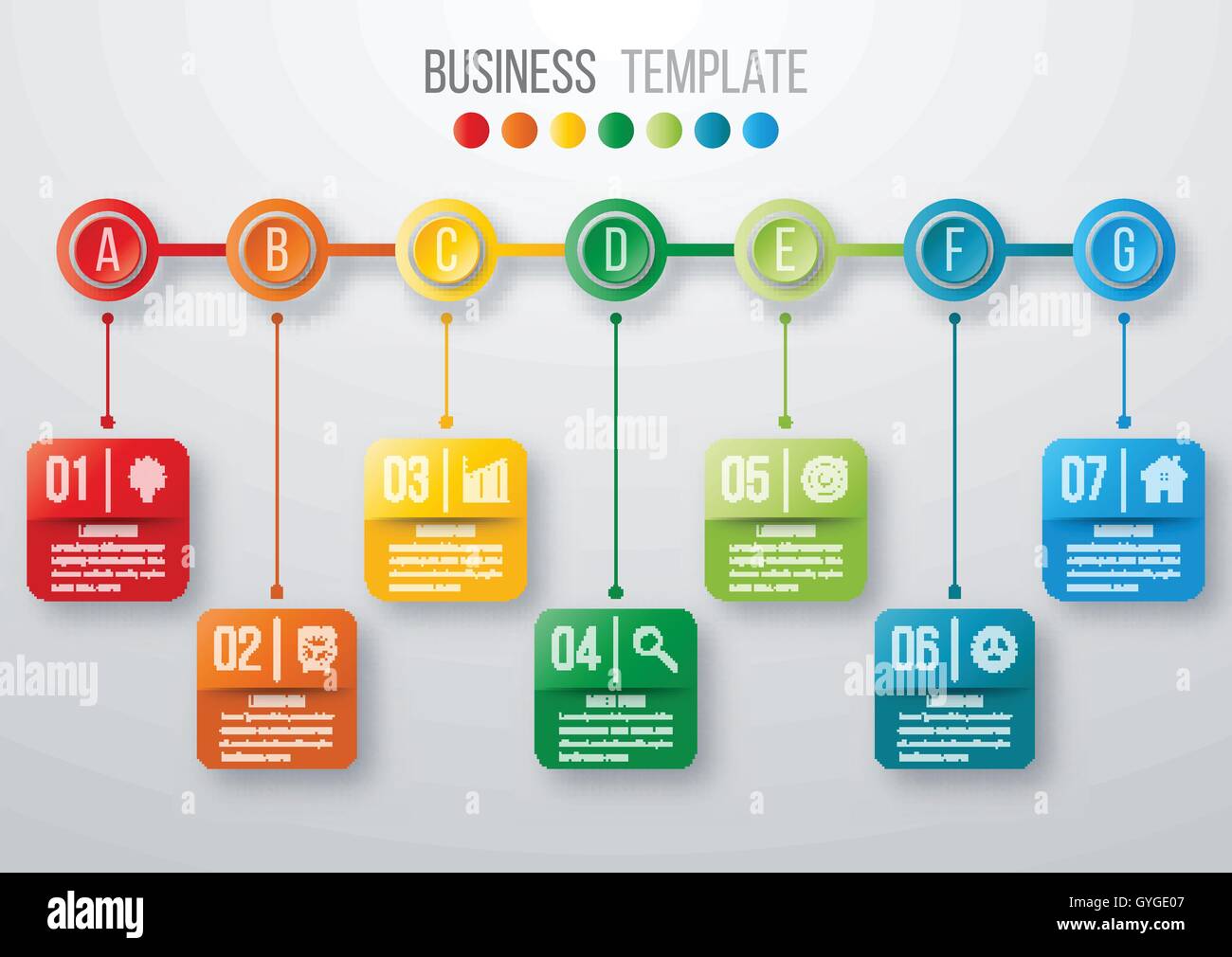 Vector illustration infographic timeline Stock Vector Image & Art - Alamy