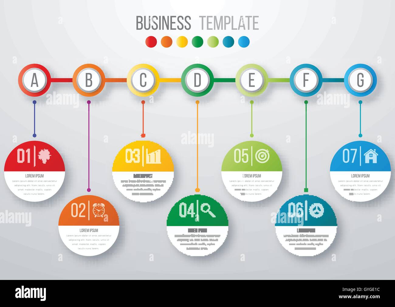Timeline Infographics Template Stock Vector Image And Art Alamy
