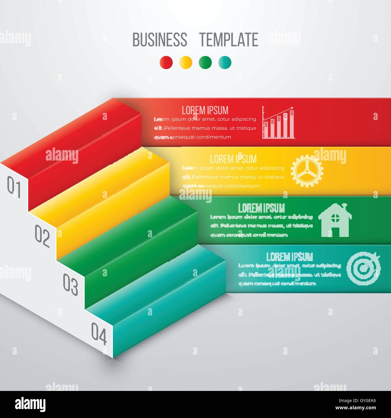 Vector illustration infographics four options Stock Vector Image & Art ...