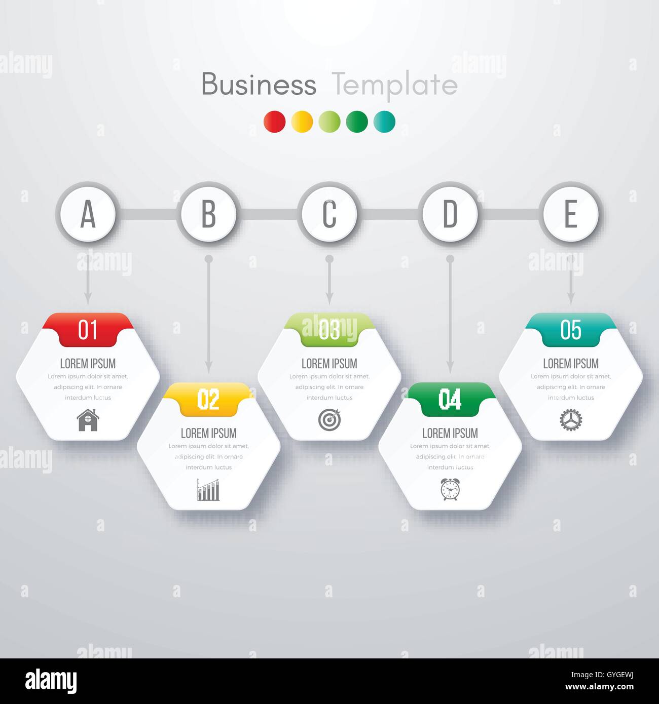 Modern infographics process template Stock Vector Image & Art - Alamy
