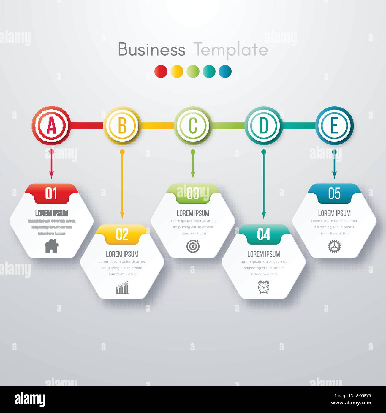 Modern infographics process template Stock Vector Image & Art - Alamy