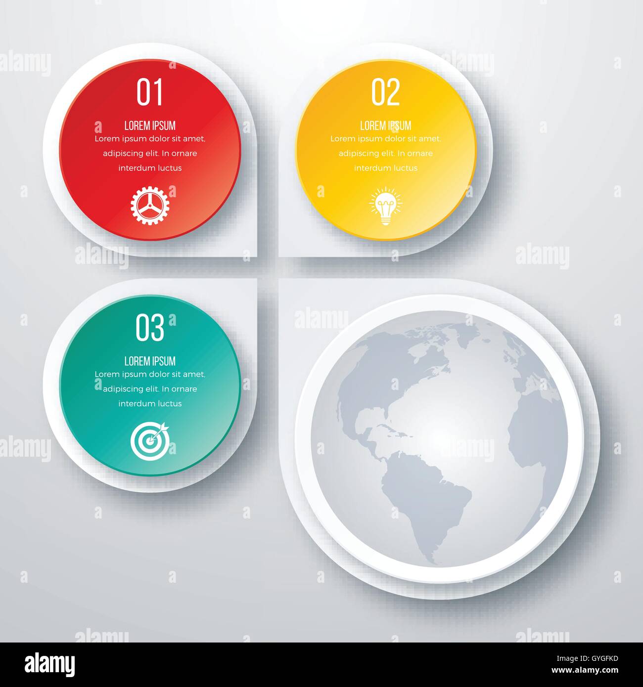 infographics three options Stock Vector Image & Art - Alamy