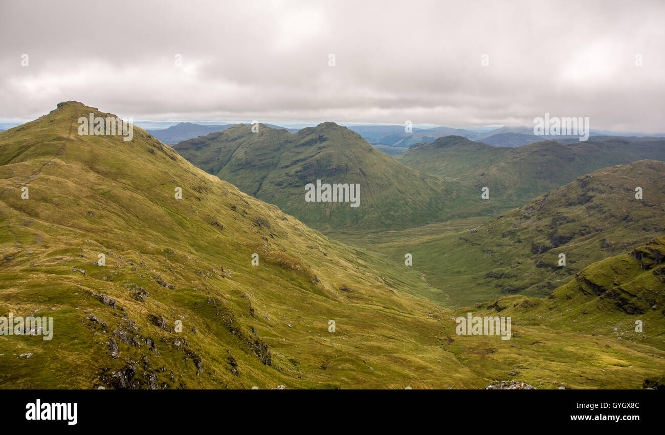 Looking into the midst of the Crianlarich hills Stock Photo - Alamy