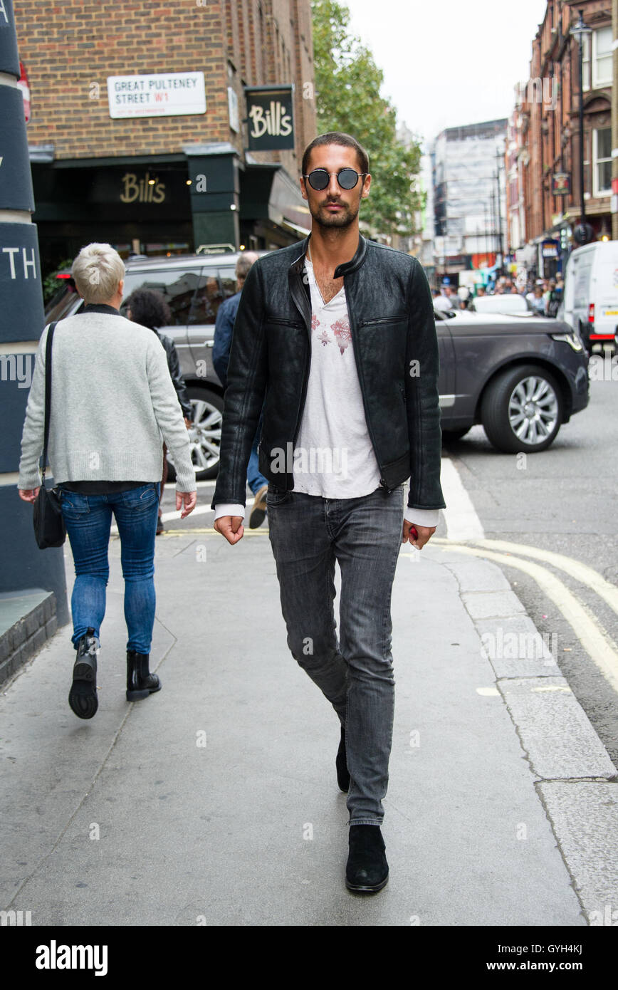 Hugo Taylor seen before the David Koma Spring/ Summer 2017 London ...