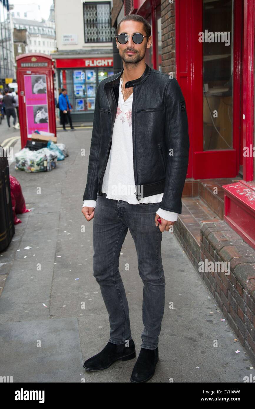 Hugo Taylor seen before the David Koma Spring/ Summer 2017 London ...