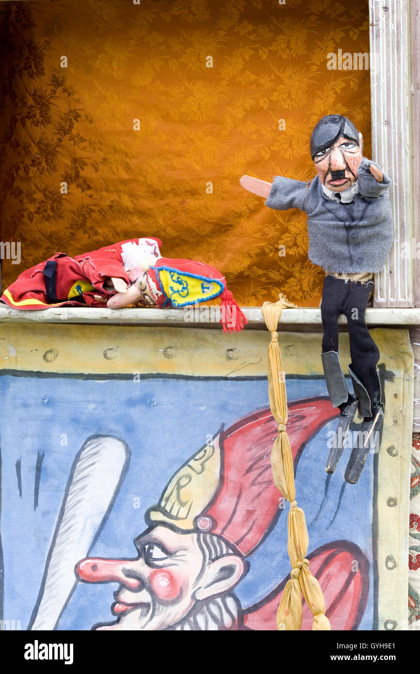 Punch and Judy show "Mr Punch goes to War Stock Photo - Alamy