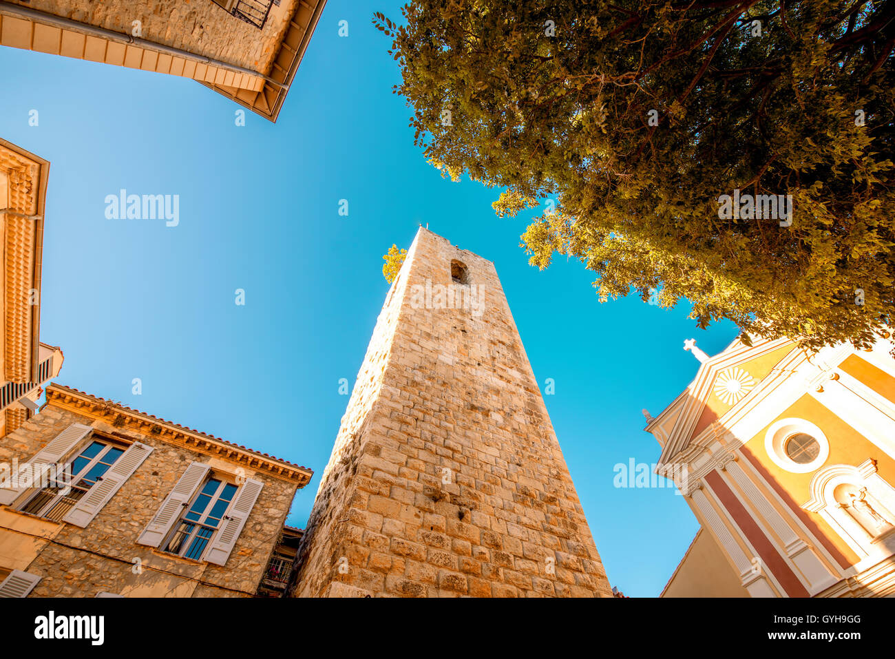 Old town buildings antibes france hi-res stock photography and images ...