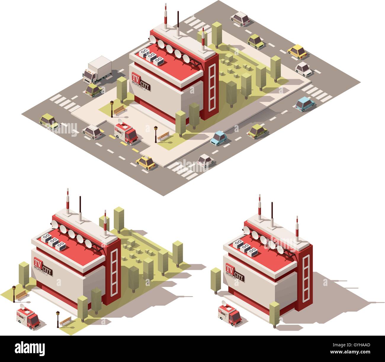 Radio station headquarter Stock Vector Images - Alamy