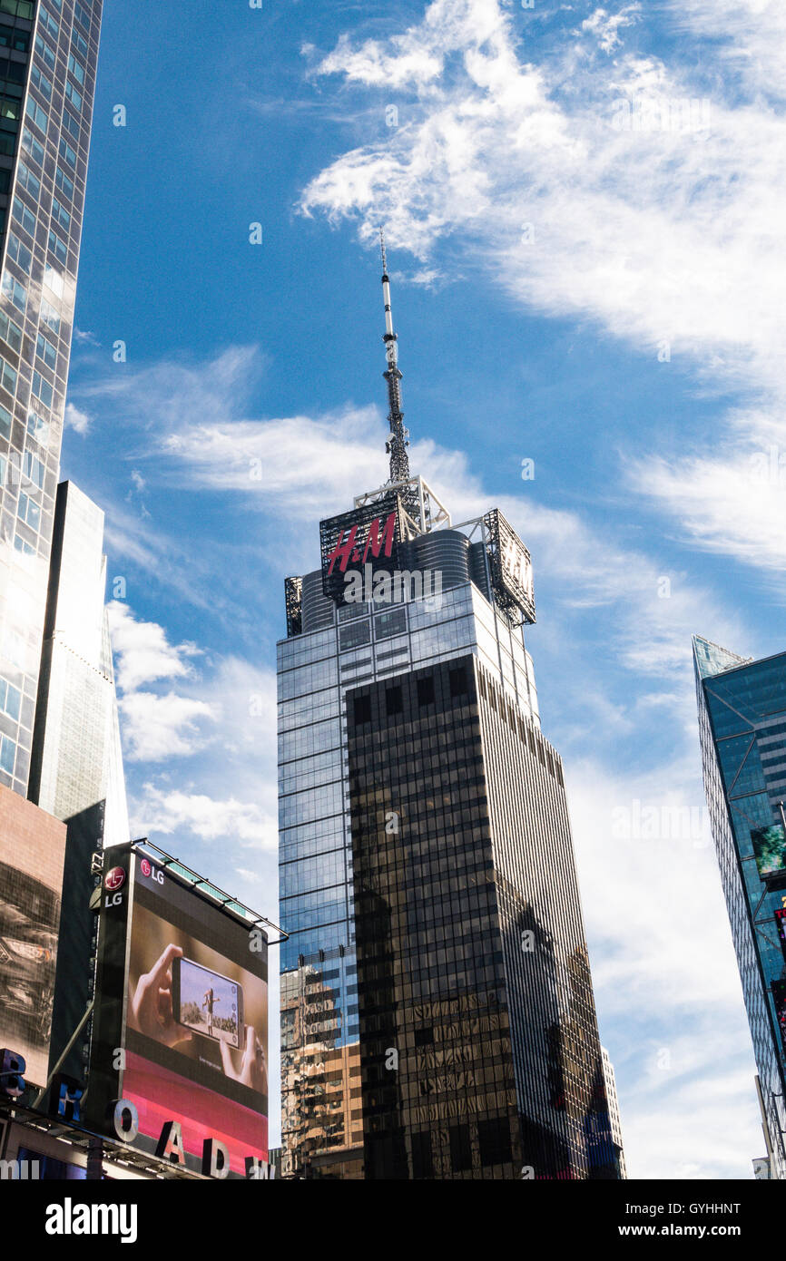 Times Square Skyline, NYC Stock Photo - Alamy