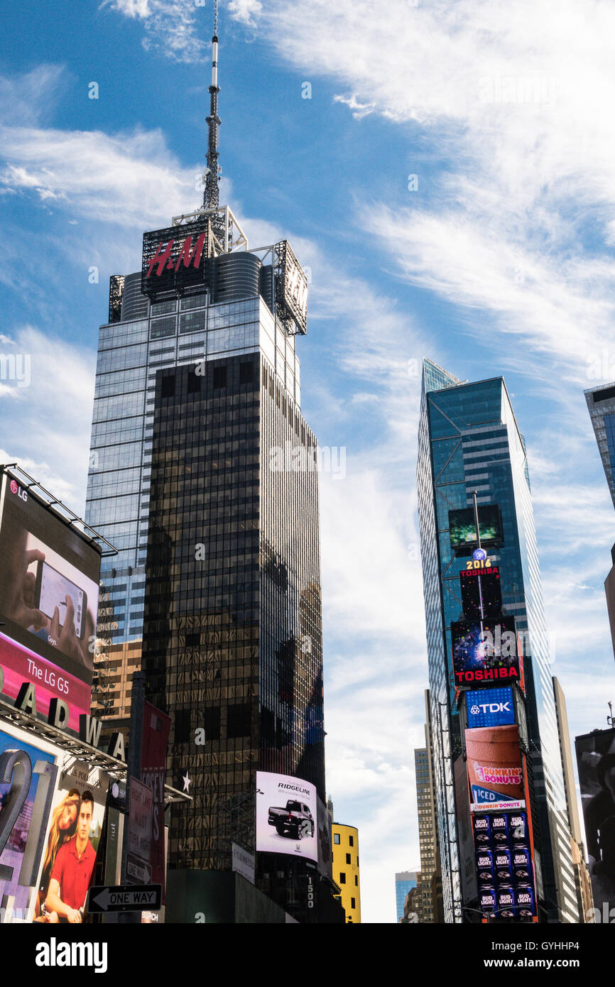 Times Square Skyline, NYC Stock Photo - Alamy
