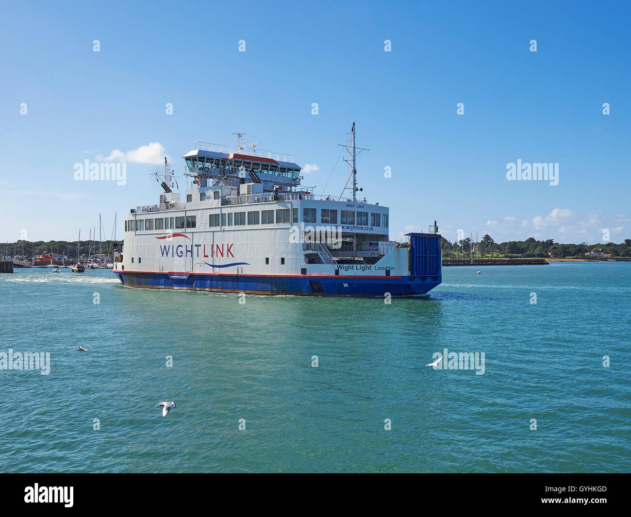 Lymington yarmouth car ferry hi-res stock photography and images - Alamy