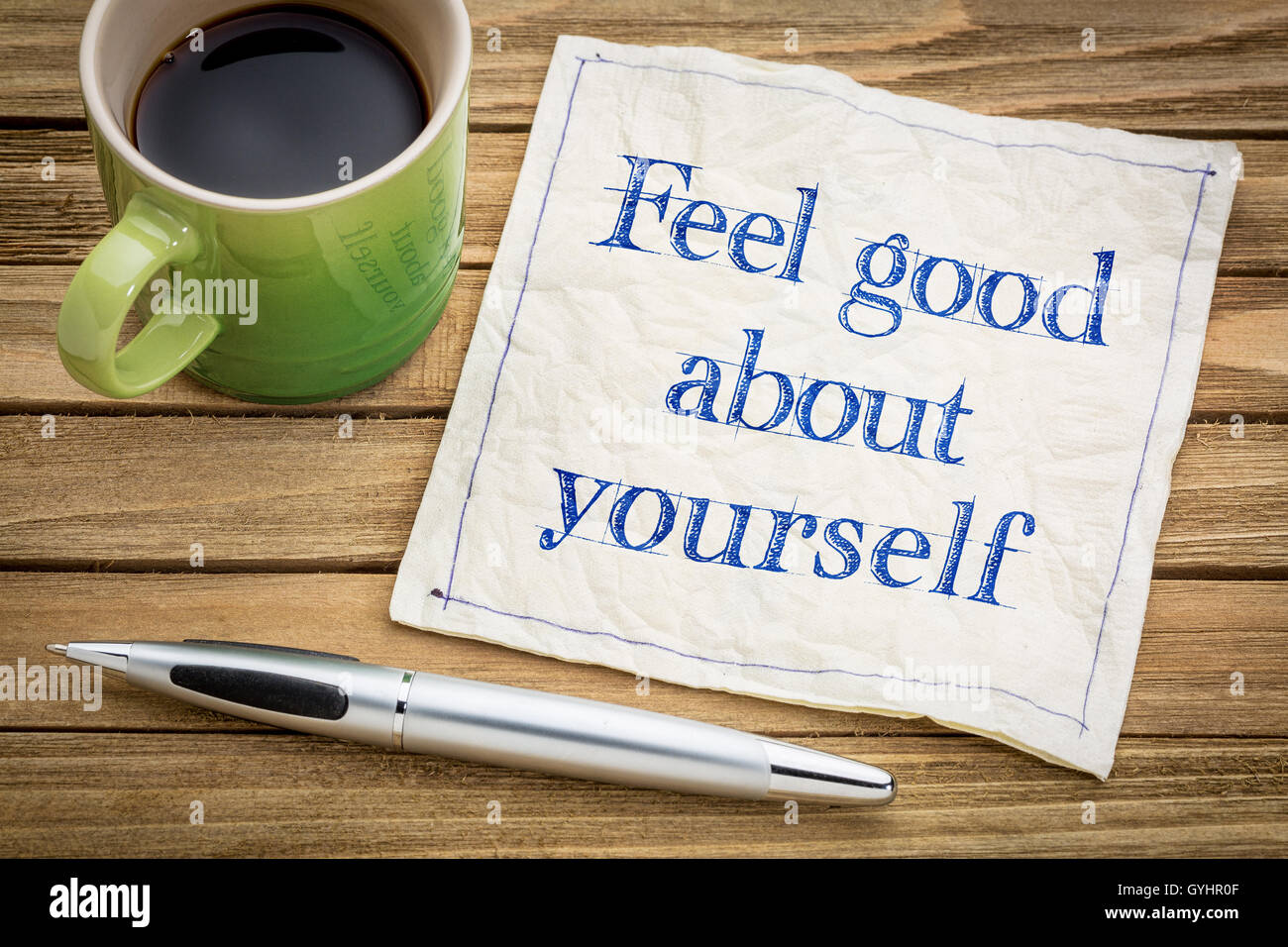Feeling good handwriting on hi-res stock photography and images - Alamy