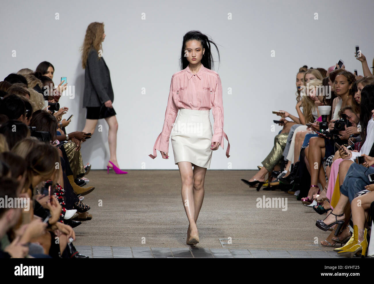 Models on the catwalk during the TOPSHOP UNIQUE Spring/ Summer 2017 ...