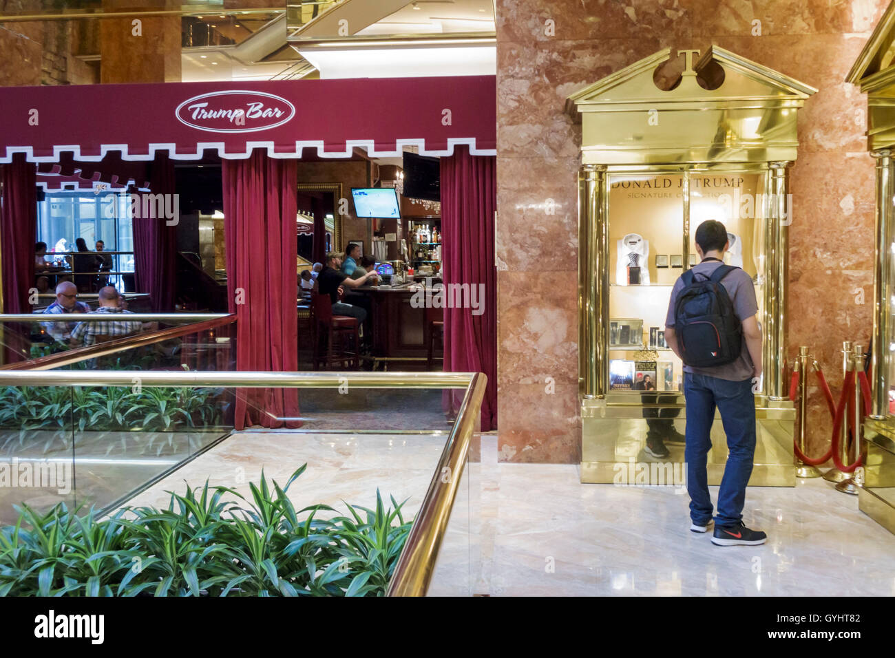 New York City,NY NYC Manhattan,Midtown,Fifth Avenue,Trump Tower,atrium ...