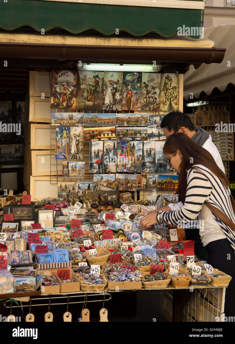 Souvenir and gift shop in Prague Czech Republic Stock Photo - Alamy