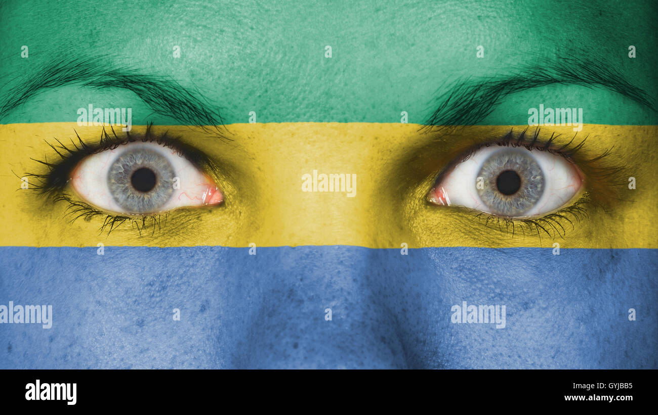 Close up of eyes with flag Stock Photo - Alamy