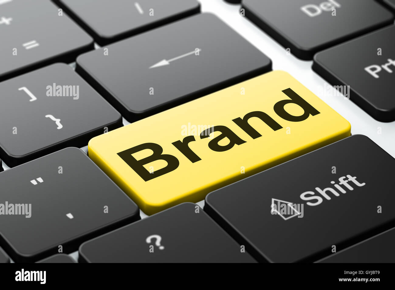 Marketing concept: Brand on computer keyboard background Stock Photo ...