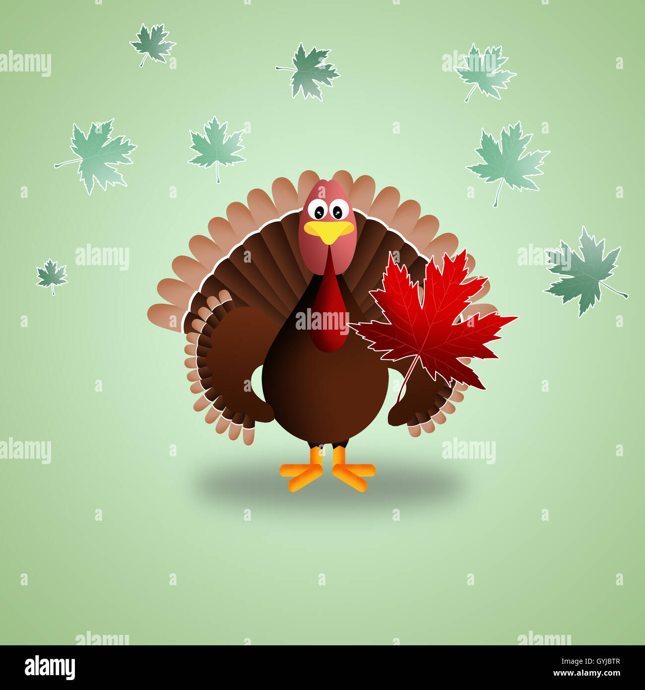 turkey cartoon for Thanksgiving Stock Photo - Alamy