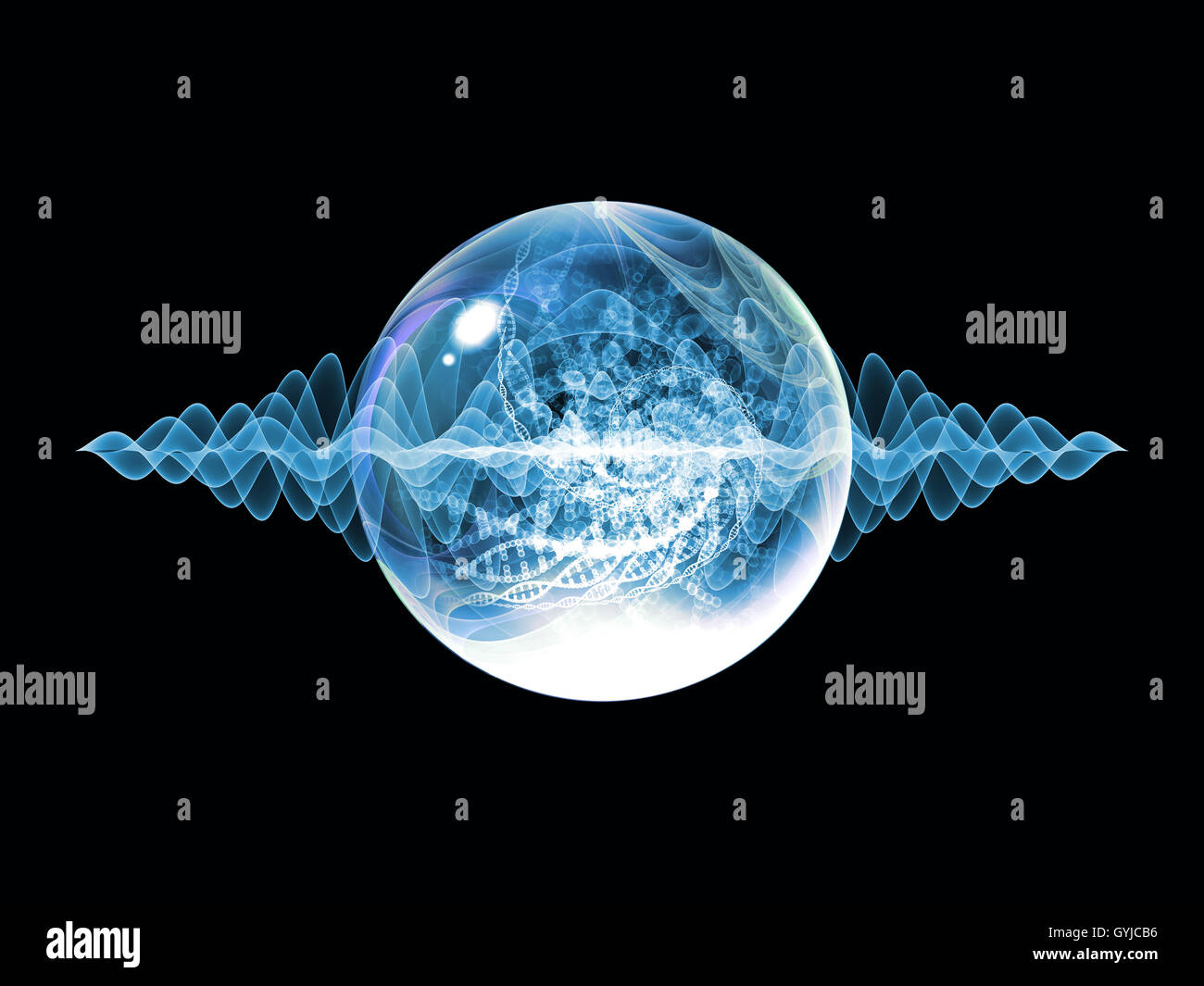 Magic of Wave Particle Stock Photo - Alamy