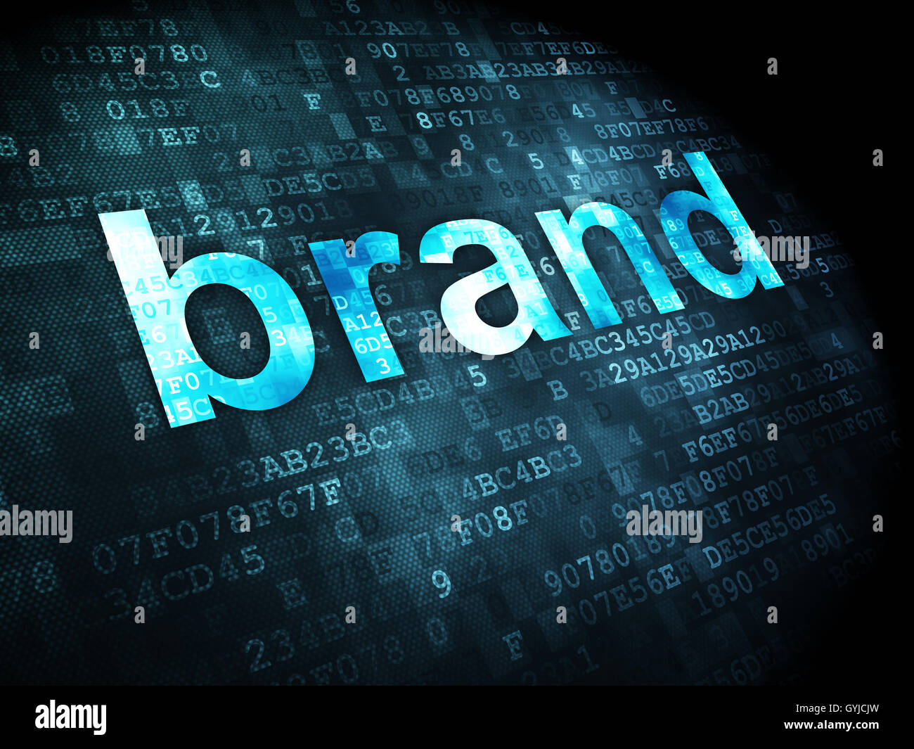 Marketing concept: Brand on digital background Stock Photo - Alamy