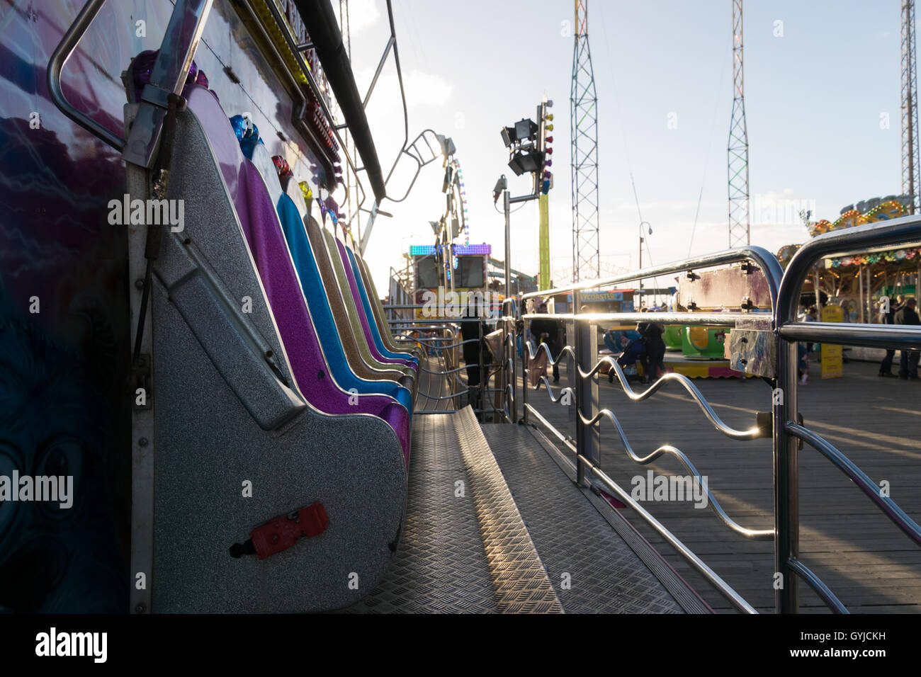 Empty fairground hi-res stock photography and images - Alamy