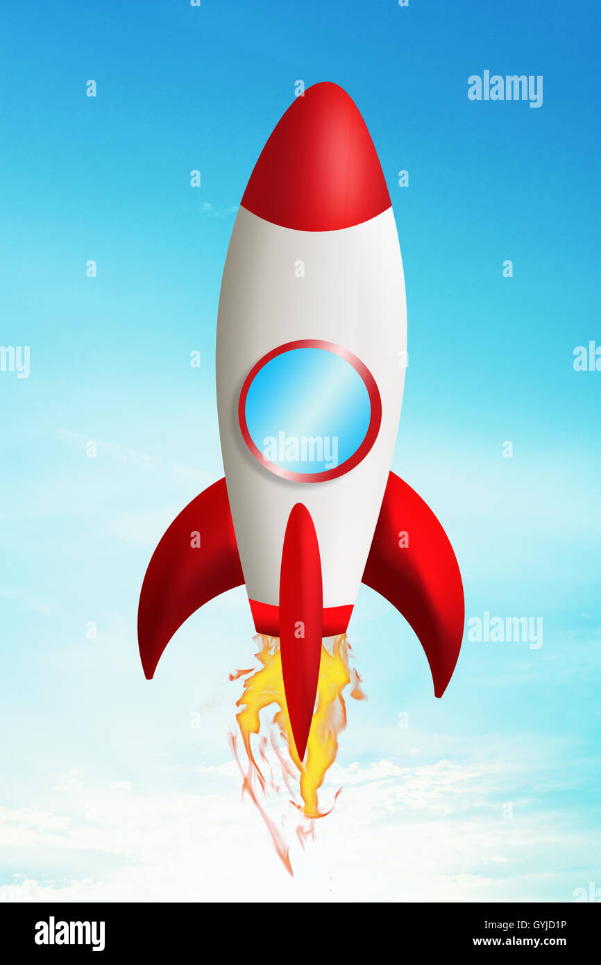 rocket taking off Stock Photo - Alamy