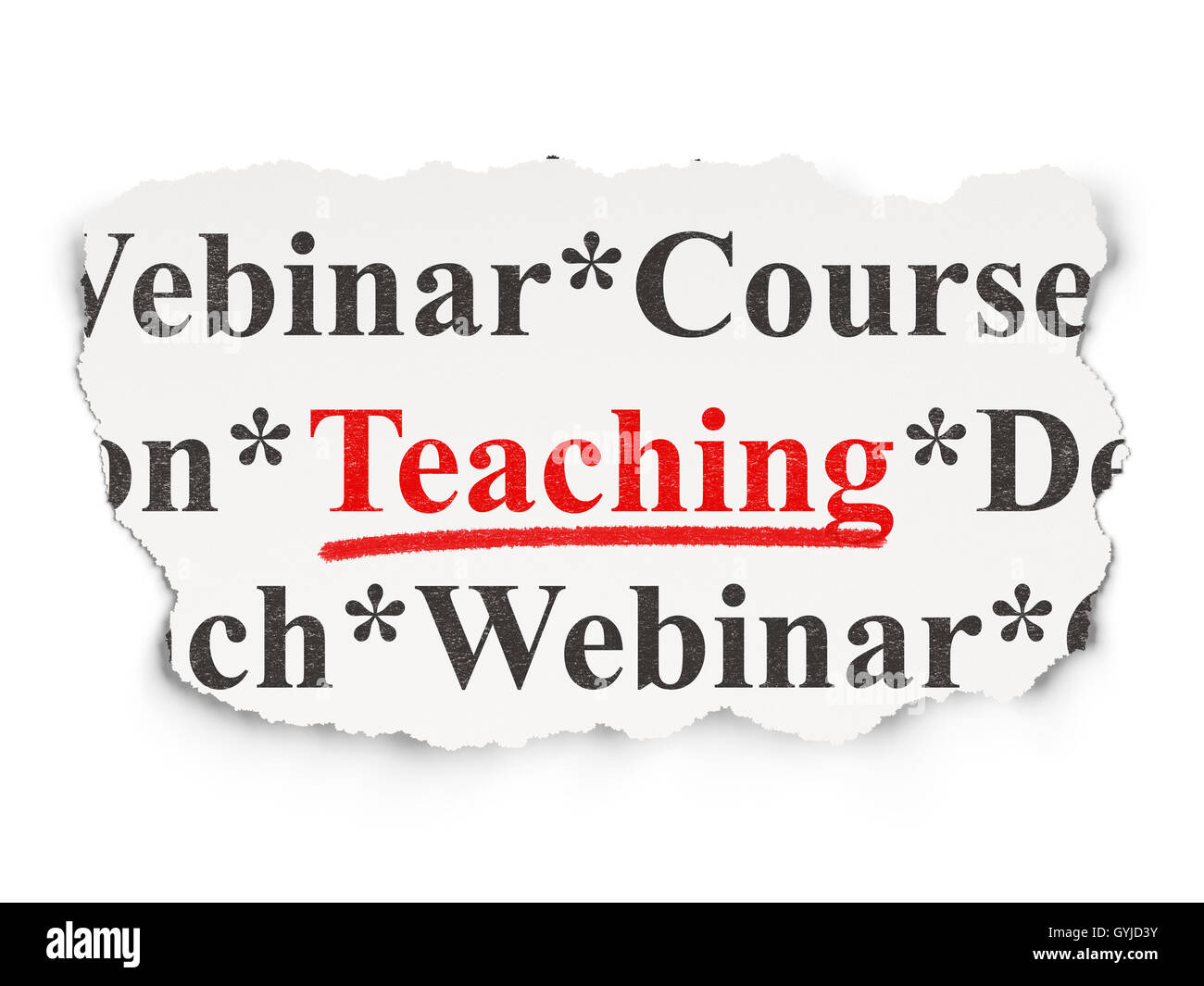 Education concept: Teaching on Paper background Stock Photo - Alamy