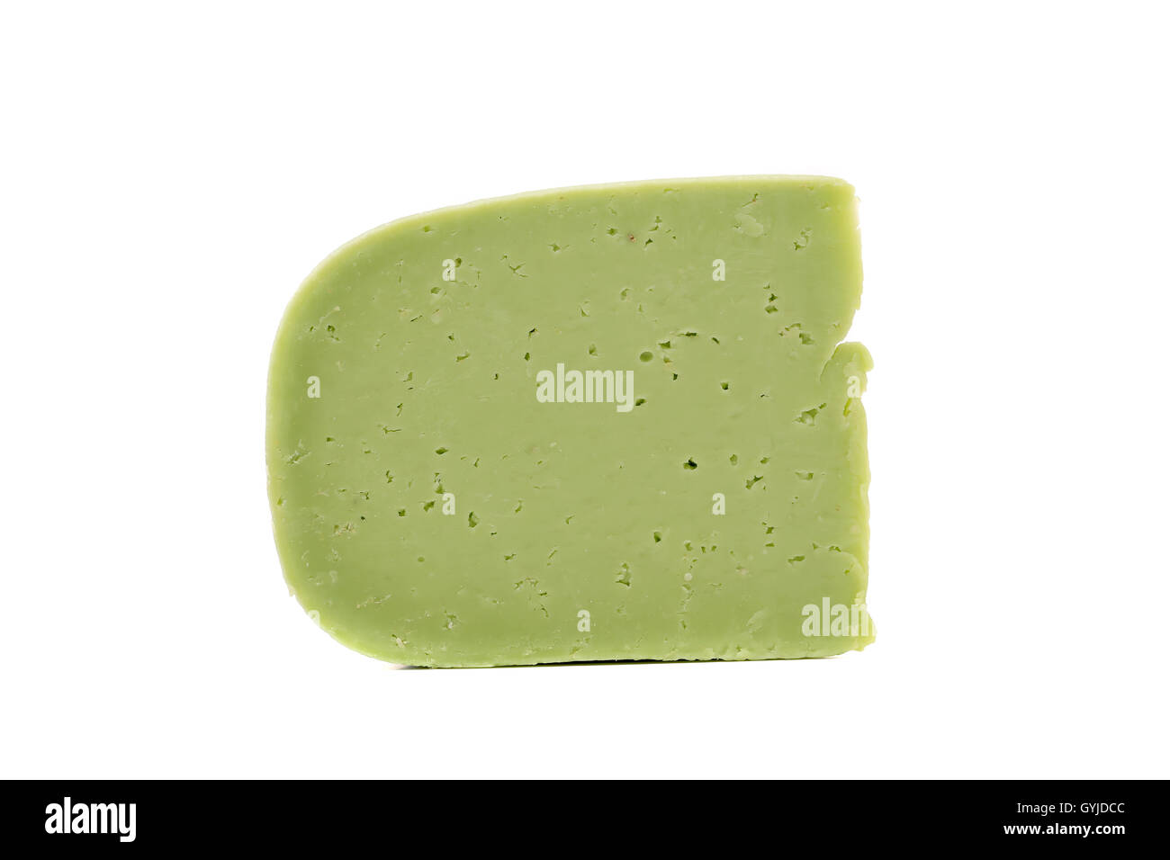 Piece of cheese wasabi Stock Photo - Alamy